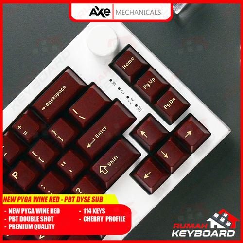 Jual KEYCAP - KEYCAPS - CHERRY - NEW PYGA WINE RED - ABS - DOUBLE SHOT ...