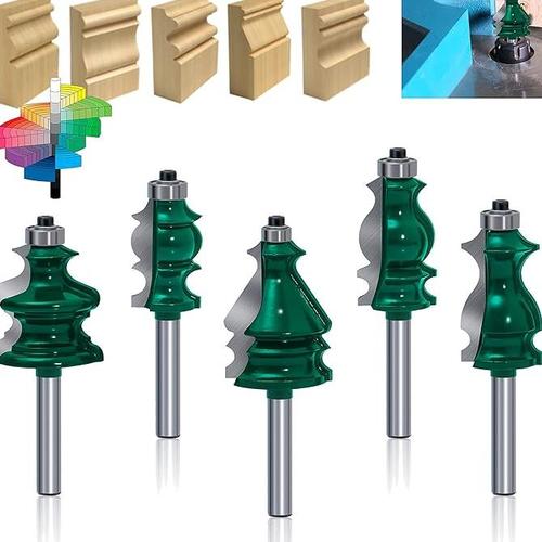 Jual Promo Pealife Architectural Molding Router Bit Set Door Drawer ...