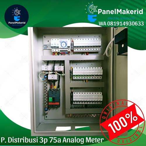 Jual panel distribusi 3phase 75a panel pembagi panel penerangan - plat ...