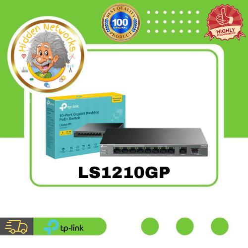 Jual TP-LINK LS1210GP 10-Port Gigabit Desktop Switch with 8-Port PoE+ ...