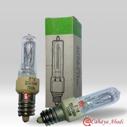 Jual Lampu Halogen E14 100W 150W / Single End Halogen Lampu E14 100 ...