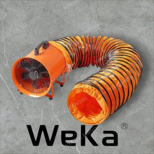Jual blower portable ventilator 10 inchi plus flexible duct merk weka ...