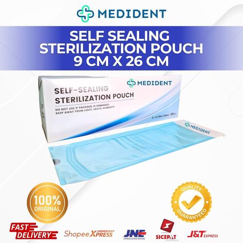 Jual Self Sealing Sterilization Pouch 9 x 26 cm / Self Sealing ...