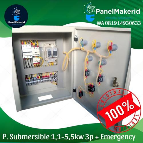 Jual panel pompa submersible 3phase 1,1-5,5kw otomatis - plat 1,2mm ...