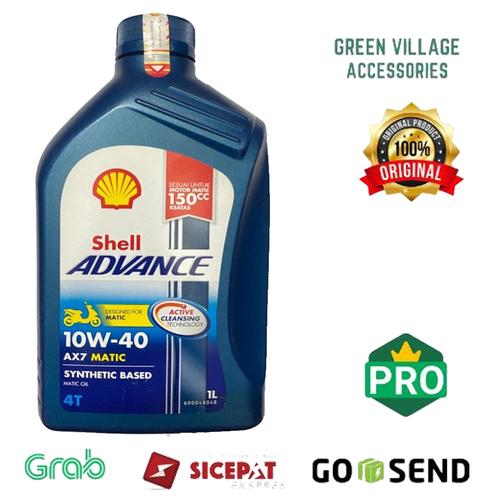 Jual Shell AX7 Matic Scooter 10W40 1 Liter Synthetic Oli Motor Matic ...