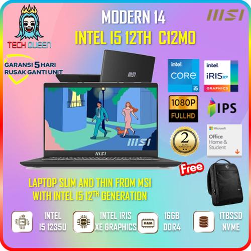 Promo MSI MODERN 14 C12MO INTEL I5 1235U IRISXE 16GB 1TB W11 OHS 14 FHD IPS - Laptop, 8GB ...