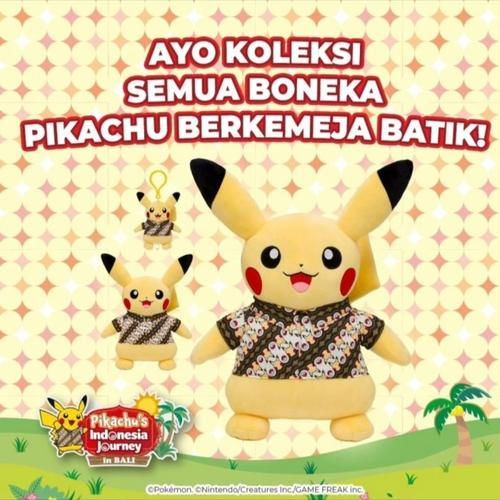 Jual Boneka plush batik pikachu indonesia journey original - ukuran ...
