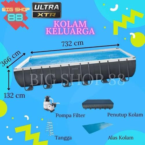 Jual KOLAM RENANG portable / KOLAM RENANG anak / JUMBO PRISM FRAME POOL ...