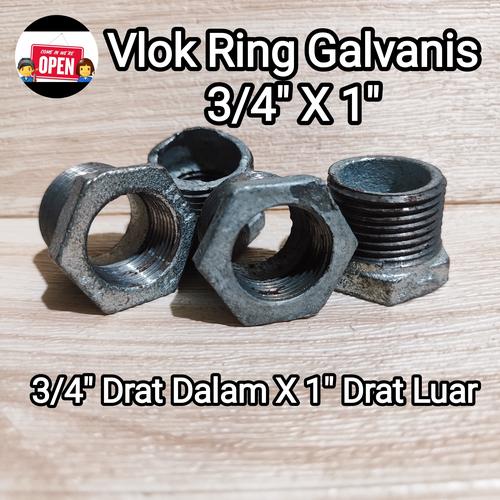 Jual V Ring Galvanis Vlok Ring 3/4" X 1" Inch Plok Pop Ring Besi ...