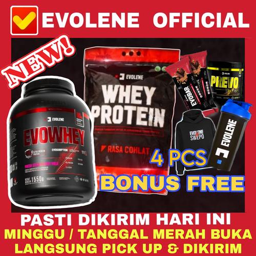 Jual Evolene EVOWHEY Whey Protein 50 sachet serving susu evo whey gym ...