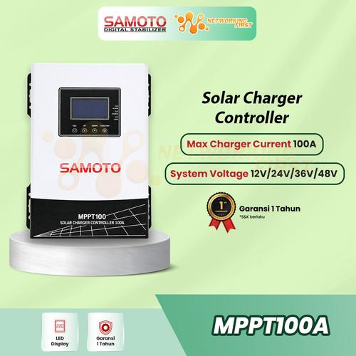Jual SAMOTO 100A Solar Charger Controller Panel Surya 12V 24V 48V MPPT ...