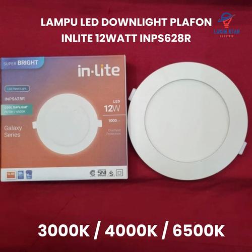 Jual LAMPU DOWNLIGHT PLAFON INBOW 12W INLITE LED DOWNLIGHT PANEL INLITE 12 W WATT INPS628R ...