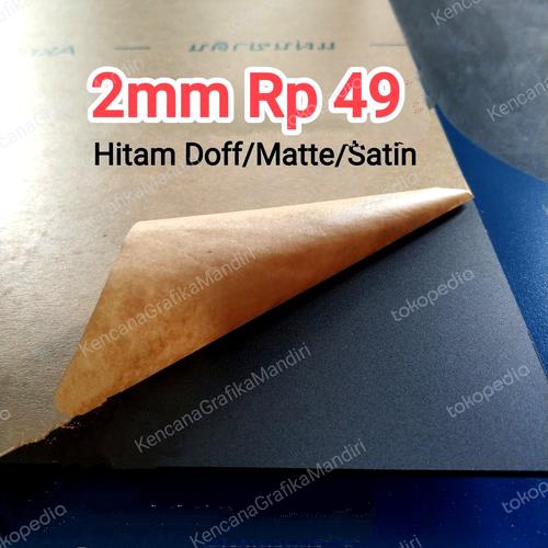 Jual Akrilik hitam doff / satin 2mm potongan custom, Acrylic hitam doff ...