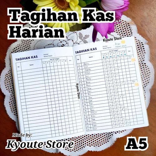Jual Buku Tagihan Kas Harian Tracker A5 Umum Kyoute Daily Financial ...