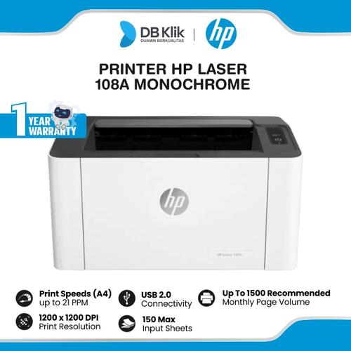 Promo Printer HP Laserjet 108A Monochrome - Printer HP Laser M108A ...