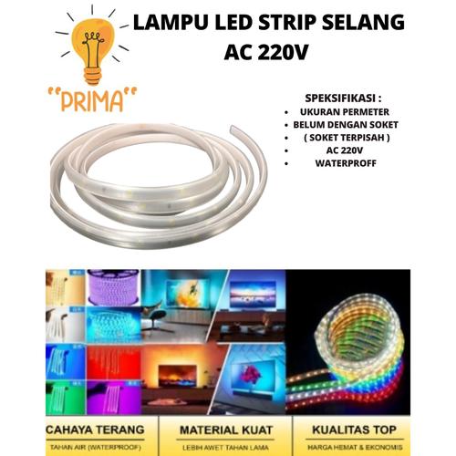 Jual Lampu selang LED strip 5050 paket 1 Meter LED drop ceiling plafon ...