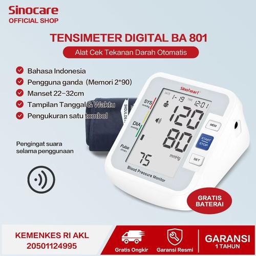 Jual Tensimeter Digital Sinocare Original - Kota Medan - SAMLAB ALKES ...