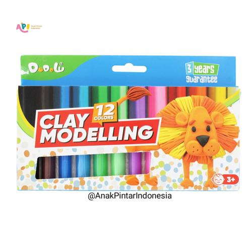 Jual [ DODOLU ] LION CLAY MODELLING 12 COLORS [ 0984 ] - Kota Surabaya ...