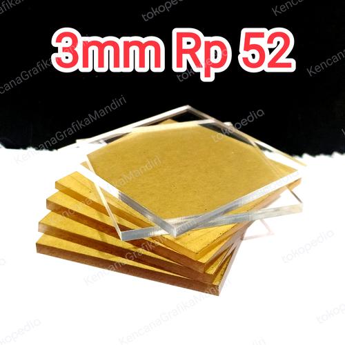 Jual Akrilik lembaran 3mm / Acrylic lembaran 3mm potongan custom ...