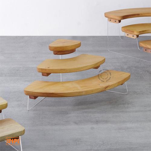 Jual Rak Pajang Susun Display Pameran Rak Kayu Sudut - Lengkung - 1410 ...