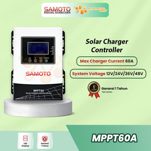 Jual SAMOTO SCC 60A Solar Charger Controller Panel Surya 12V 24V 48V ...