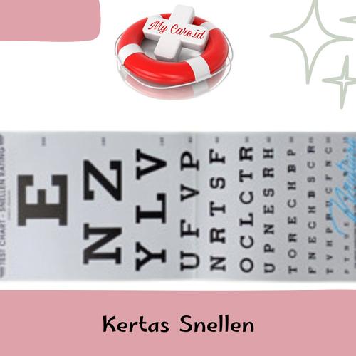 Jual Snellen Chart / Bagan Test Ketajaman Mata / Kertas tes mata ...