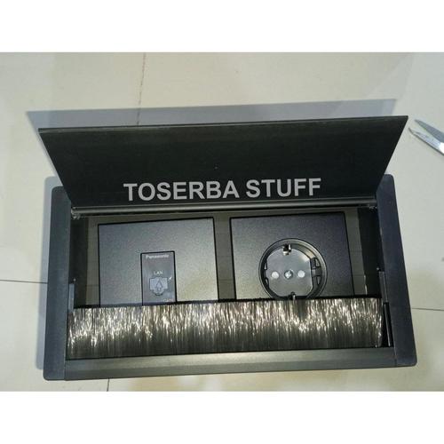 Jual BOX PANASONIC TUTUPAN LUBANG KABEL STOP KONTAK MEJA KERJA KANTOR ...