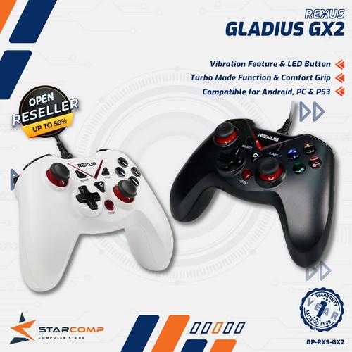 Jual Rexus Gladius GX2 Gaming Pro Gamepad Joystick Laptop PC - Kota ...