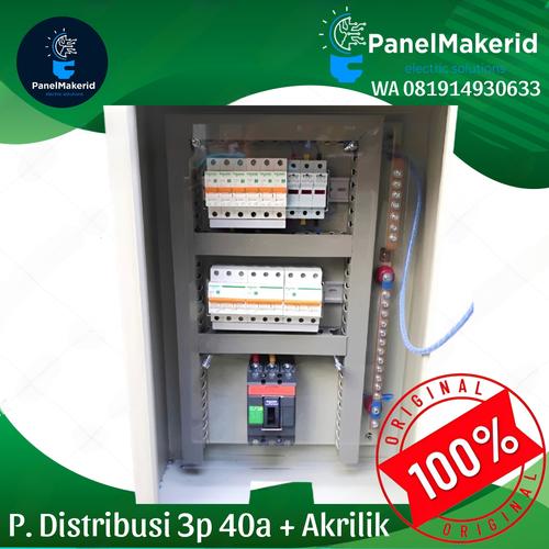 Jual panel pembagi 3phase 40a panel distribusi 40a - plat 0,8mm - Kota ...