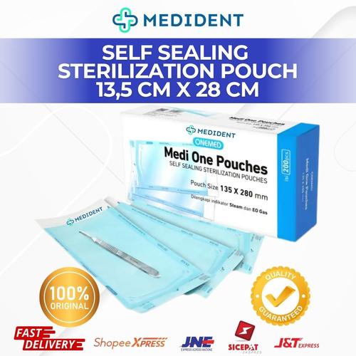 Jual Self Sealing Sterilization Pouch 13.5 cm x 28 cm / Medipouch ...