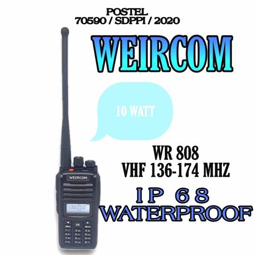 Jual Weircom WR808 VHF Handie Talkie IP68 10Watt Ori Baru HT Waterproof ...