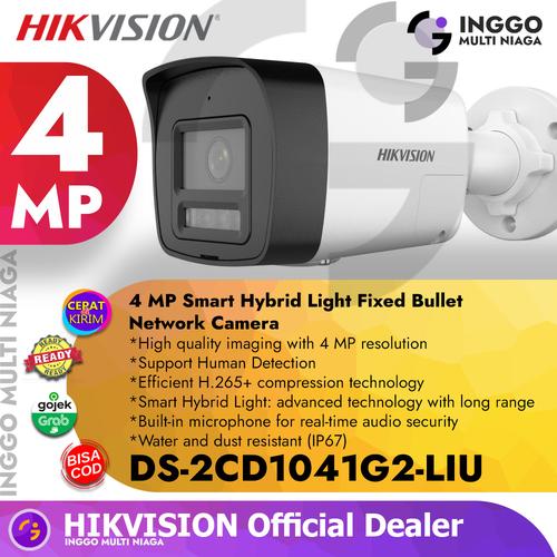 Jual HIKVISION DS-2CD1041G2-LIU 4MP Smart Hybrid Light Audio Bullet Network Camera - Jakarta ...