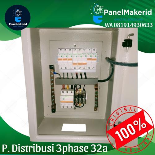 Jual panel pembagi 3phase 32a panel distribusi - plat 0,8mm - Kota ...