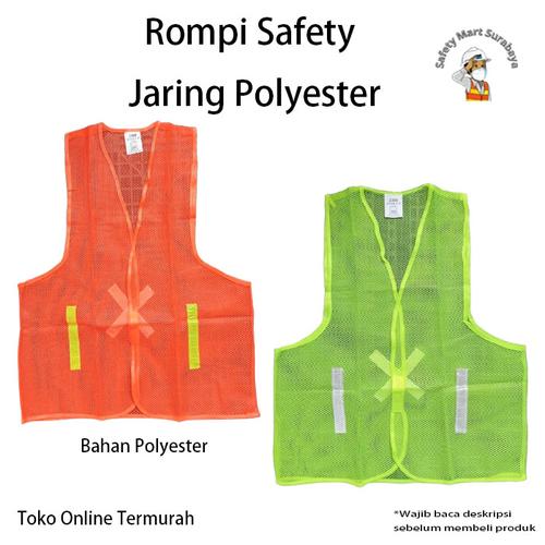 Jual Rompi Safety Jaring Polyester X / Rompi Safety Proyek / Rompi ...