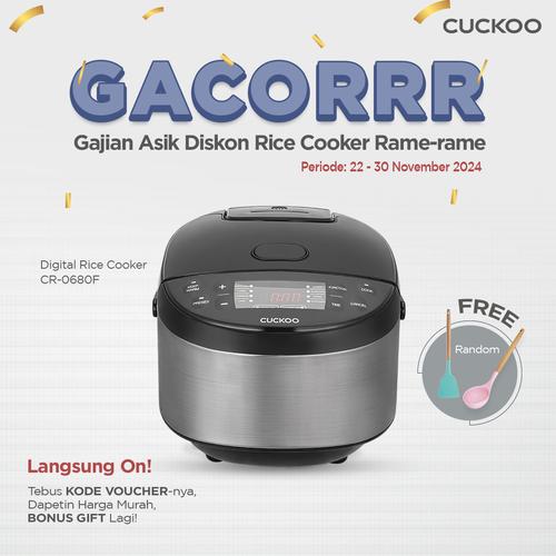 Promo CUCKOO Digital Rice Cooker 1 L CR-0680F Cicil 0% 3x - Jakarta ...