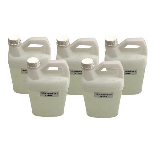 Jual H2O2 Korea 50% Hydrogen Peroxide 5 Pcs Kemasan Jerigen 5 Liter ...