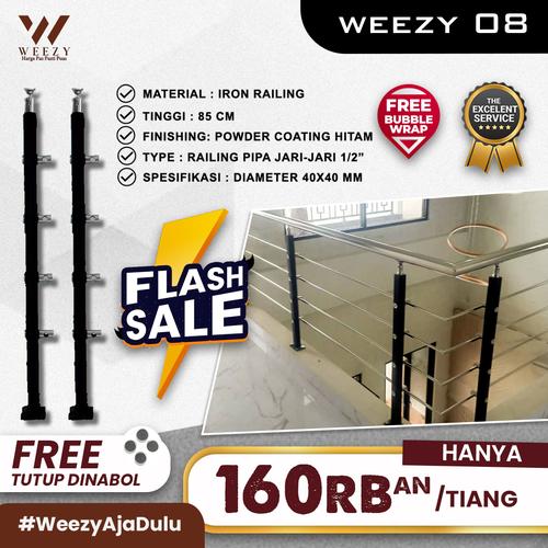Promo Weezy 08 Railing tangga dengan Powder Coating Hitam - Railing ...