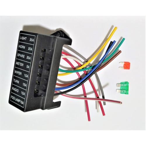 Jual kotak sekring mobil 12v / 24v box Fuse Box Rumah Sekring 8 Port ...