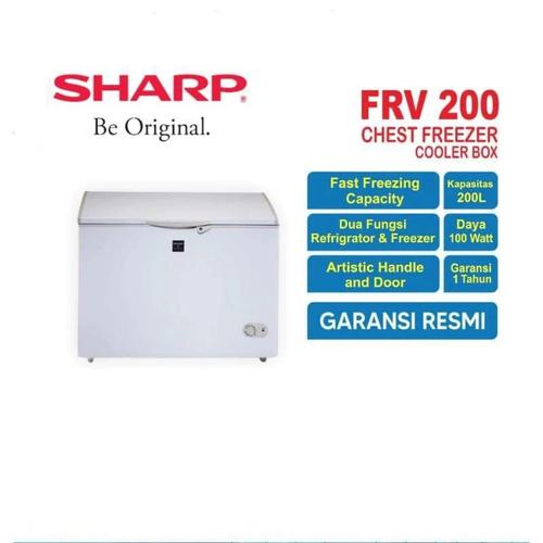 Jual SHARP Chest Freezer Lemari Box Pembeku Kapasitas 205 Liter FRV-200 ...