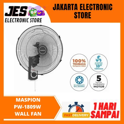 Jual MASPION PW-1809W POWER WALL FAN KIPAS ANGIN DINDING 18 INCH PW1809 ...