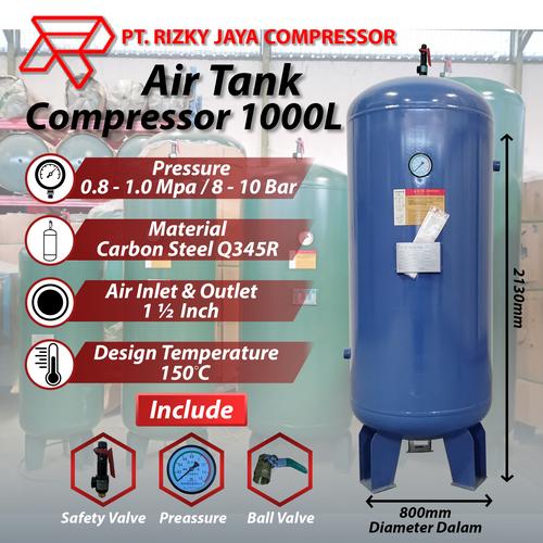 Jual Tangki Udara 1000 liter kompresor Air Tank 1000 liter compressor ...