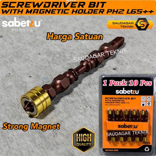 Jual Sabetzu Mata Obeng Angin Plus Magnet PH2 L65mm ++ Mata Obeng ...