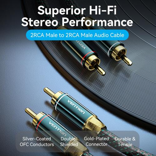 Jual Kabel RCA Aux Audio 2 x RCA Male to Male VENTION - BCU, 8M - Kota Semarang - XLink Semarang ...