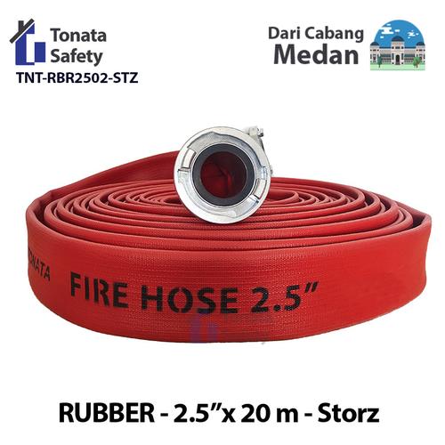 Promo Fire Hose Rubber Tonata Storz 2.5" x 20m / Selang Pemadam 20 m ...