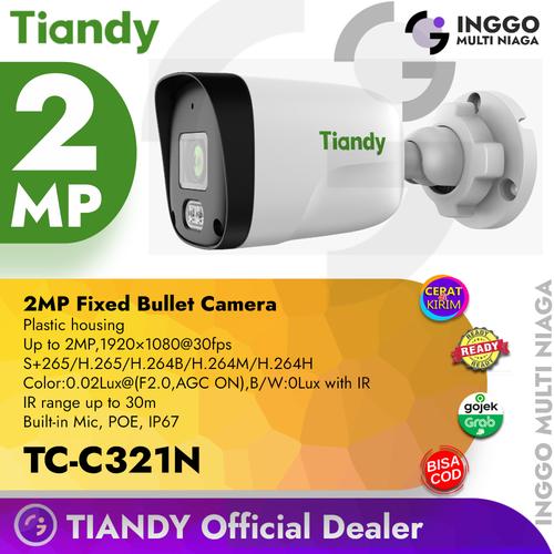 Jual TIANDY TC-C321N 2MP Audio AK Series Outdoor IP Camera CCTV PoE - Jakarta Barat - PT Inggo ...