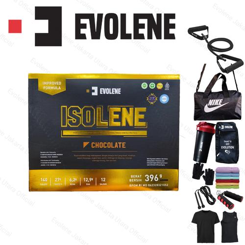 Jual ISOLENE WHEY PROTEIN ISOLATE EVOLENE | Isi 12 Sachet & Halal ...