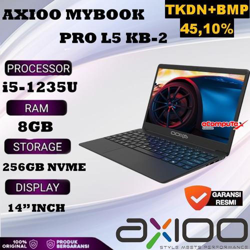 Jual Laptop Axioo MyBook Pro L5 (KB2) i5-1235U 8GB 256GB NVME 14" INCH WIN 11 TKDN RESMI ...