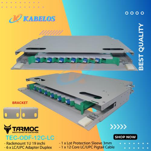 Jual Fiber Optic ODF/OTB 12 Core LC Lengkap Rackmount | ODF 12C LC ...