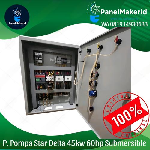 Jual panel pompa star delta otomatis submersible 45kw 60hp 3phase super ...