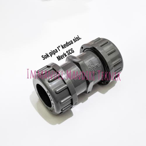 Jual Watermur 1 inch pvc SCG / Union socket 1 inch pipa pvc SCG ...
